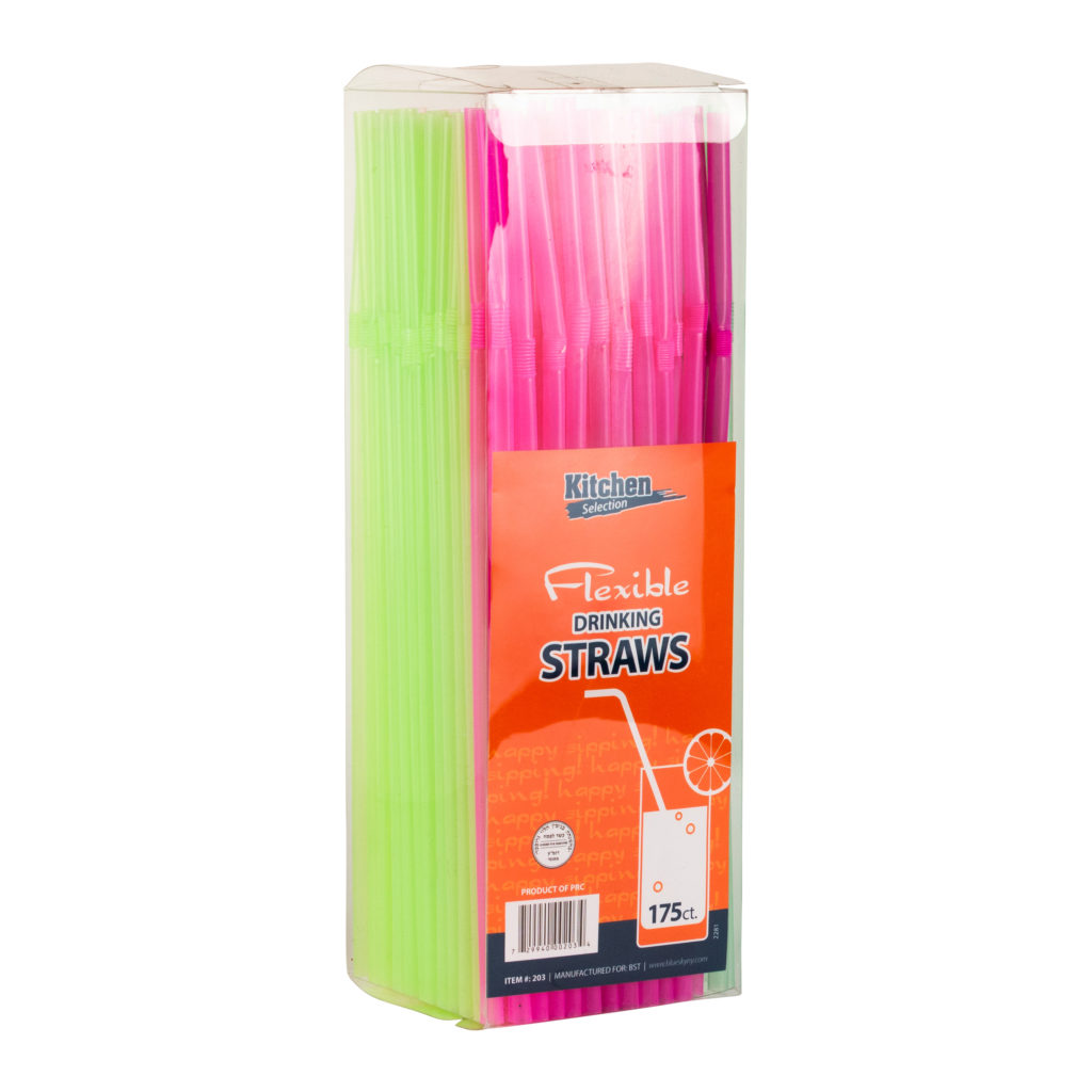 Flexible Straws 175 Count - Blue Sky Trading