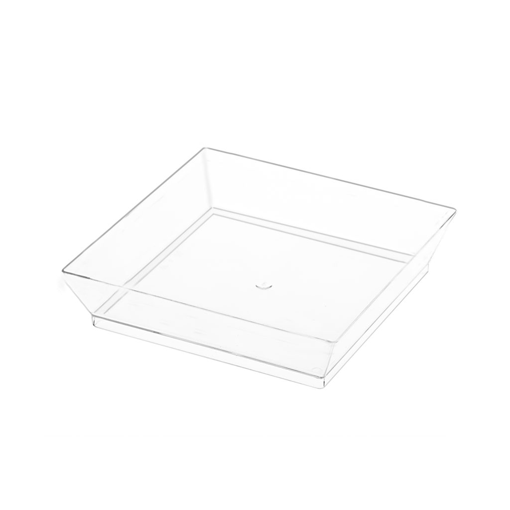 MiniWare Clear Square Plate 2" x 2" x .5" - Blue Sky Trading
