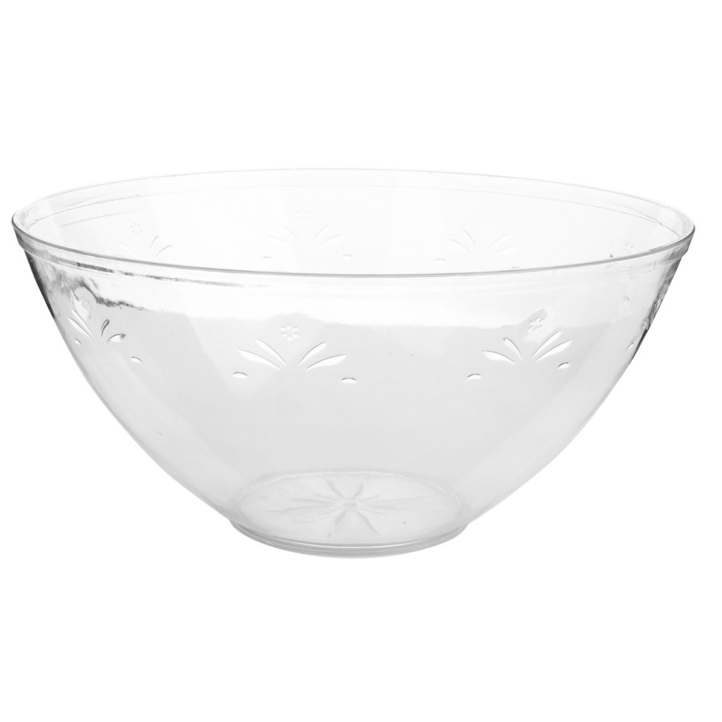 Round Clear Large Serving Bowl (1 Count) - Blue Sky Trading