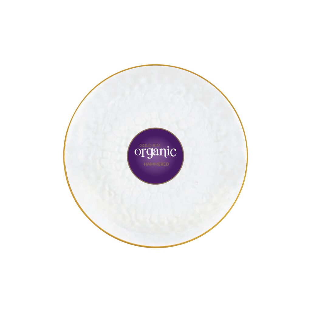 Clear Hammered Organic Gold Rim Collection - Blue Sky Trading