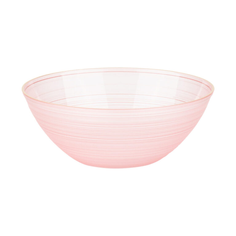 Crystal Design Pink Transparent with Gold Rim - Blue Sky Trading