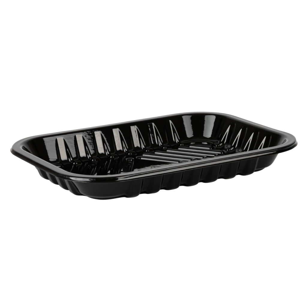Meat Trays 3PP Black 8.6" X 6.3" - Blue Sky Trading