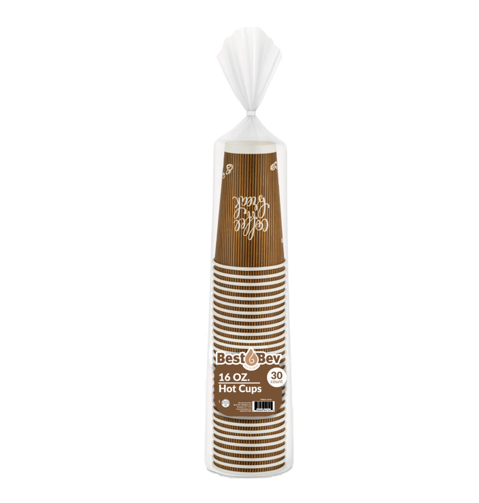 16 oz Coffee Break Print Hot Cups (30 Count) - Blue Sky Trading